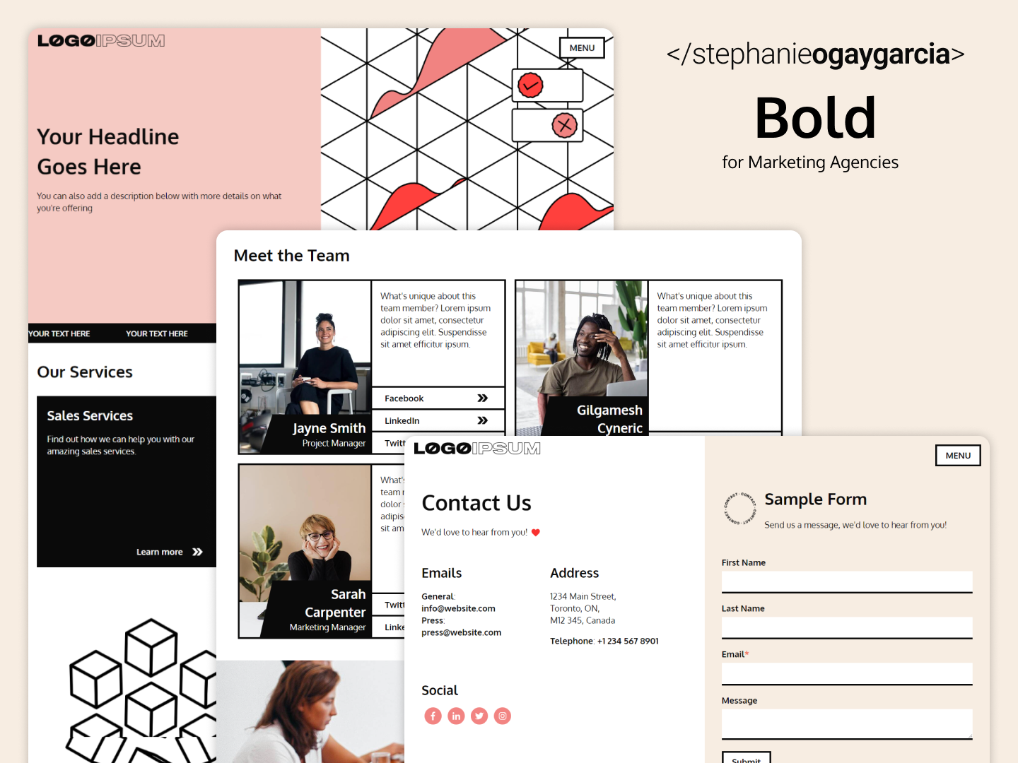 Bold Theme by Stephanie O'Gay Garcia